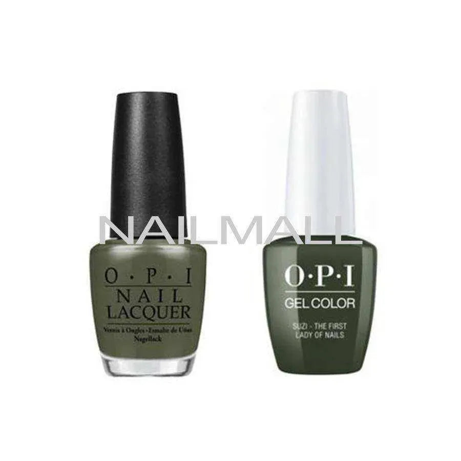 OPI Matching GelColor and Nail Polish - GNW55A - Suzi - The First Lady ...